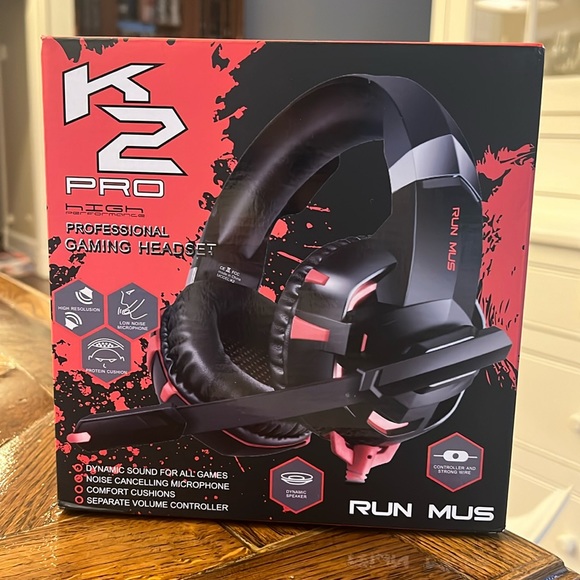 Run Mus | Headphones | New K2 Pro Gaming Headset | Poshmark